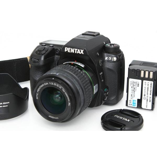 ■商品名ペンタックス PENTAX K-5 ボディ(おまけレンズ付き・センサー清掃済み）■状態並品[外観]全体的に使用に伴うスレや傷があります。[光学]ファインダーやイメージセンサーに異常は無くきれいな状態です。おまけレンズには撮影に影響の...