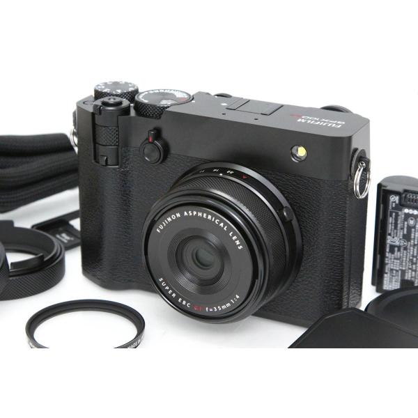 ■商品名富士フイルム FUJIFILM GFX100RF [ブラック]■状態美品[外観]わずかなスレや小傷はありますが、中古品としてきれいな状態です。[光学]わずかな微細チリのみでくもりやカビなど無くきれいな状態です。[動作]基本動作に異常...