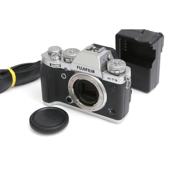 ■商品名富士フイルム FUJIFILM X-T3 ボディ [シルバー]■状態お買い得品・使用感があり、小傷・スレ・汚れがあります。・液晶左下にドット抜けがあります。現状確認できる症状を記載しております。記載以外の症状が発生する場合がございま...