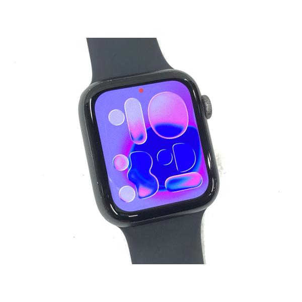 Apple Watch Series 6（GPS + Cellular）アルミニウム44 mmケース（モデル：A2376）スペースグレイのアルミニウム製、レッドリングのDigital CrownIon-Xガラス、Retinaディスプレイ、セ...
