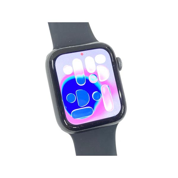 Apple Watch Series 6 (GPS)44 mmケース（モデル：A2292）スペースグレイのアルミニウム製Ion-Xガラス、Retinaディスプレイ、セラミック裏蓋44MM ブラックスポーツバンド（S/M）＆（M/L）●内蔵ス...