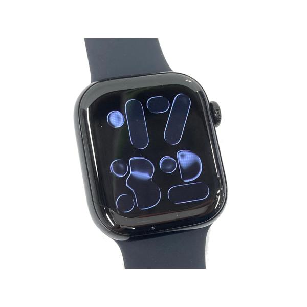 Apple Watch Series 11（GPS + Cellular）アルミニウム42mmケース（モデル：A3335）ジェットブラックのアルミニウム製、同色リングのDigital CrownIon-Xガラス、Retinaディスプレイ、ア...