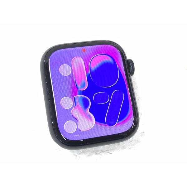 Apple Watch Series 8（GPS + Cellular）アルミニウム45 mmケース（モデル：A2775）ミッドナイトのアルミニウム製、レッドリングのDigital CrownIon-Xガラス、Retinaディスプレイ、セラ...