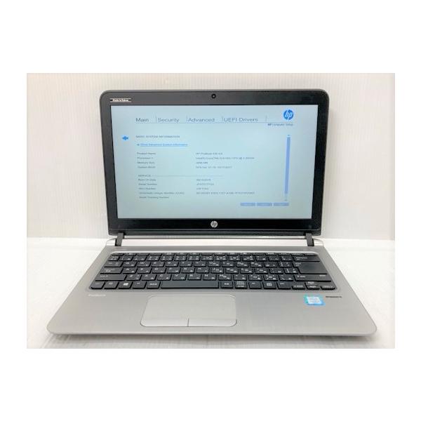 [仕様]●CPU：Corei3-6100U 2.30GHz●メモリ：4GB●内蔵ストレージ：※なし（マウンター欠品）●光学ドライブ：非搭載●液晶：13.3インチワイド（1366ｘ768）●Webカメラ：あり●通信：有線LANあり(100/1...