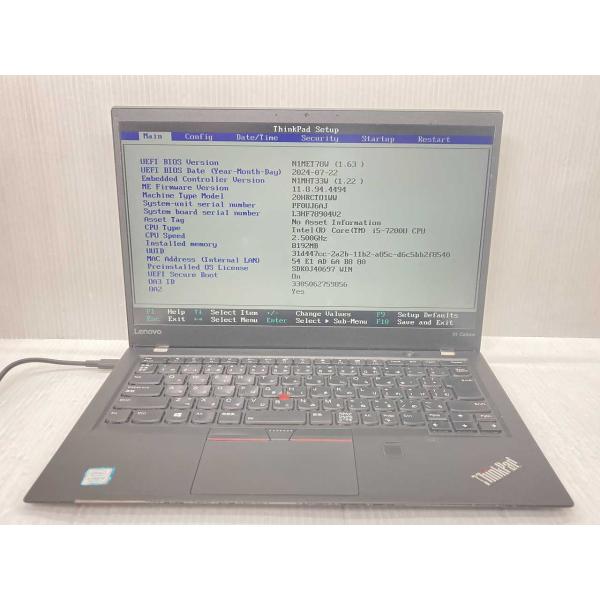 [仕様]●CPU：Corei5-7200U 2.50GHz●メモリ：8GB●内蔵ストレージ：※なし（Ｍ.2スロット）●光学ドライブ：非搭載●液晶：14インチワイド(2560x1440)●Webカメラ：あり●通信：有線LAN：専用アダプタなし...