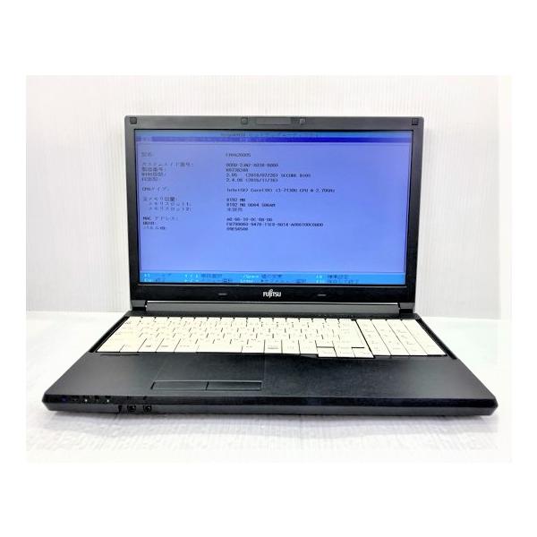 [仕様]●CPU：Corei3-7130U 2.70GHz●メモリ：8GB●内蔵ストレージ：※なし（2.5インチベイ）●光学ドライブ：DVD-ROM●液晶：15.6インチワイド（1366ｘ768）●通信：有線LANあり(10/100/100...