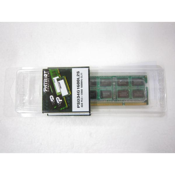 PSD34G1600L2S容量：4GBSODIMM/DDR3L/1600MHz/PC3-12800/1.35Vノート用DDR3メモリ●画面はイメージです。※チップメーカーが画像と異なる場合がございます。●商品到着後1ヶ月以内の不良につきまし...