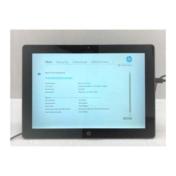 [仕様]●CPU：Corei5-7Y54 1.20GHz●メモリ：8GB●内蔵ストレージ：256GB-SSD●液晶：12インチワイド（1920x1280）タッチパネル●Webカメラ：あり●通信：有線LANなし、無線LANあり(a/b/g/n...