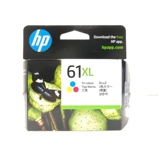HP 純正 インクカートリッジ 61XL （３色カラー増量）保証期限 OCT 2027こちらは未開封品のお品物になりますが、メーカー保証は無いものとご認識ください。未使用状態の中古品としてのご提供です。