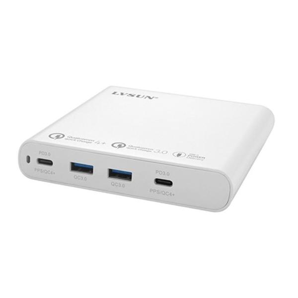 ■最大87Wの強力な出力合計4つのポートで同時に4台充電をサポート■圧倒的な充電速度各種急速充電ができます（USB-C Power Delevery、Qualcomm Quick Charge4+、Qualcomm Quick Charge...