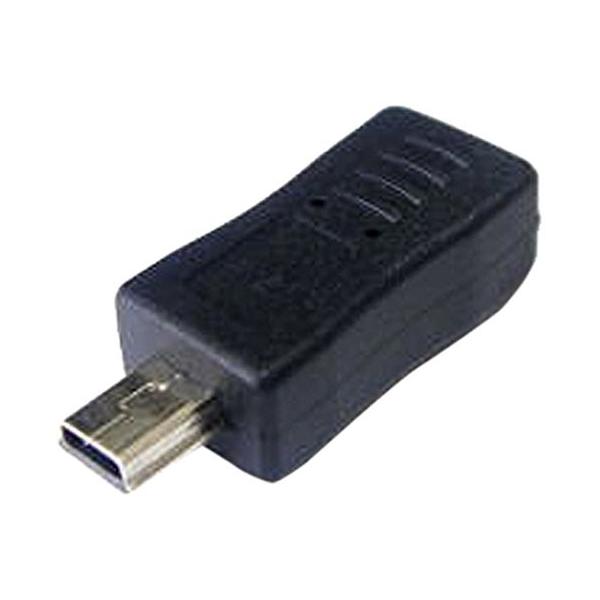 microUSB(メス) - miniUSB(オス)変換コネクタ・製造元：SSA・型　番：SMCM-MIF・規　格：端子1 : miniUSB(オス) 端子2 : microUSB(メス)・仕　様：USB2.0データ転送・重　量：7g・　色...
