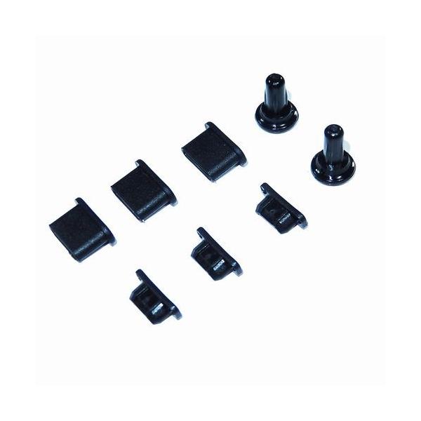 モバイル用コネクタ防塵カバーセット・内　容：microUSB用x3、Type-C用(つまみ無し)用x3、ステレオミニジャック用x2・製造元：SSA・型　番：SSC-20MS・　色　：黒発送方法ネコポスは「あすつく」対応詳しくはお買い物ガイド...