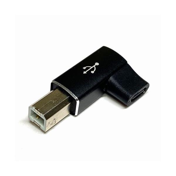 Type-CをUSB Bに変換するＬ型コネクタ・仕様:USB B (オス)・Type-C (メス) ・色:ブラック弊社はSSA正規代理店です出品数以上の数量をご希望の際はお問い合わせ下さい