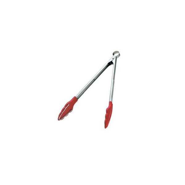 【取寄品 出荷：約2−6日 土日祝除く】材質:シリコン(耐熱260℃)、ステンレススチール●先端部の片側にステンレス製の歯が付いているので滑り やすい食材もしっかりつかむことができます。●先端部がシリコンなのでテフロンフライパンを傷つけません。