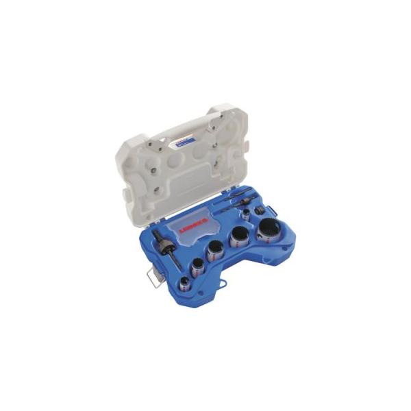 【取寄品 出荷：約5−9日 土日祝除く】バイメタルホールソーを業種別にコンパクトに収納できるホールソーセットです。