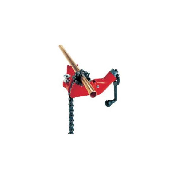 【取寄品 出荷：約5−9日 土日祝除く】堅牢な鋳鉄製の基台にクランクハンドル付のパイプ固定具とベンダーが取り付けられています。