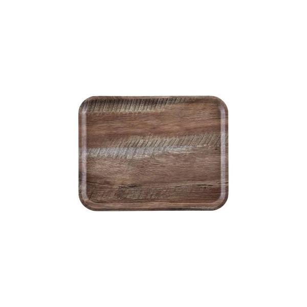 【取寄品 出荷：約5−9日 土日祝除く】ヴィンテージ調で温かみのあるトレイ。カフェトレイとしてだけでなく、学食や社食用のトレイとしても。見た目だけではなく、触った質感もリアルに表現。クラフトペーパー+メラミンで丈夫。本物の木ではないために、...