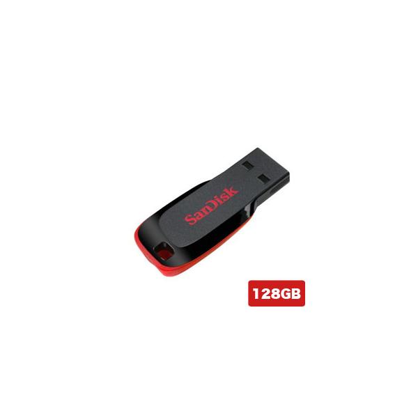 【メール便6個まで対象商品】SanDisk製 Cruzer BladeUSBフラッシュメモリ128GB・容量：128GB・USB2.0・英語パッケージサンディスク SanDisk 並行輸入品2週間保証のみ サンディスク USBメモリ 128...