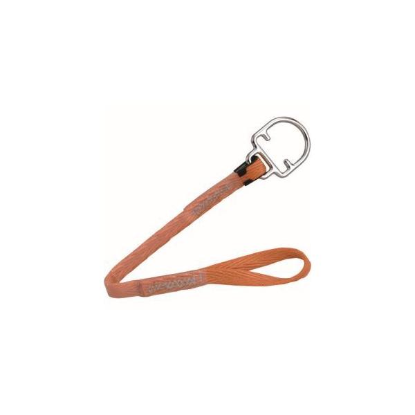 【取寄品 出荷：約2−6日 土日祝除く】セイフティブロックとの接続専用手元ストラップです。ハーネス背中のDリングにセットしておけばセイフティブロックとの接続が簡単に行えます。建設、土木、造船、橋梁、鉱山、工場、プラント、その他。色:オレンジ...