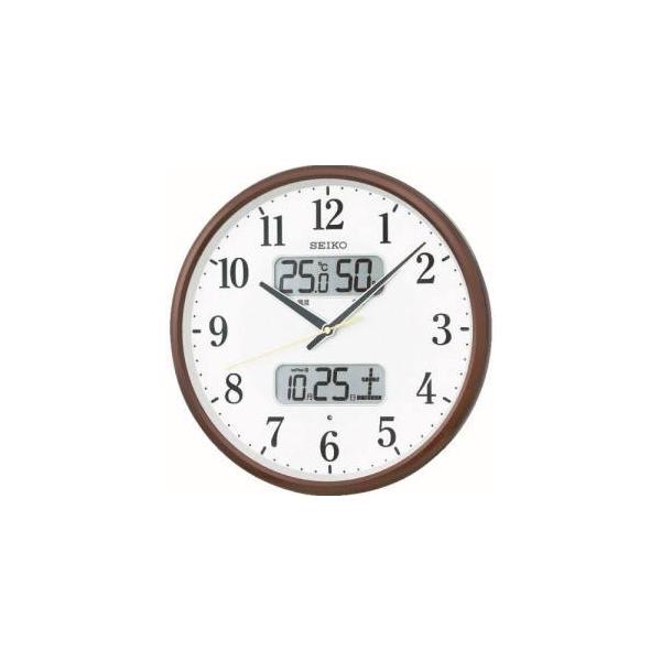 【取寄品 出荷：約2−6日 土日祝除く】ステップ秒針、温度・湿度表示、電池切れ予告機能などさまざまな機能を備えた電波時計です。