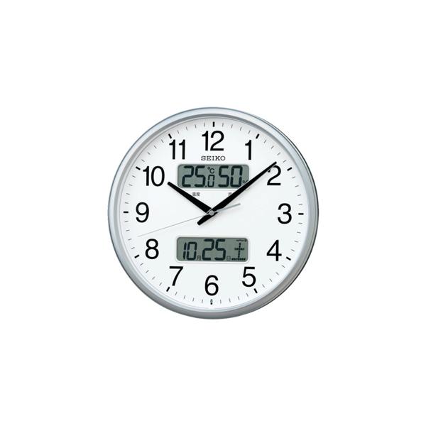 【取寄品 出荷：約2−6日 土日祝除く】温湿度計・カレンダーも付いたグリーン購入法適合の電波時計です。