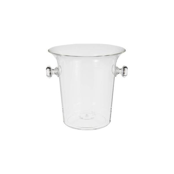 【取寄品 出荷：約5−9日 土日祝除く】アクリル製のワインクーラーシャンパン ワインなどに表面はフラットなデザインでカジュアル