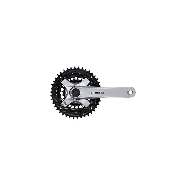 【取寄品 出荷：約5−9日 土日祝除く】3x8/7/6スピード・クランクセット。フロントトリプル用、リア8/7/6スピード対応。※ボトムブラケットは別売。