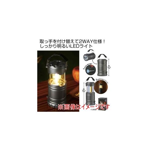 【取寄品 出荷：約5−9日 土日祝除く】ランタンと懐中電灯の2WAYで活躍するアウトドアライトです