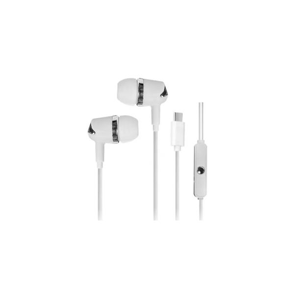 イヤホンジャックの無いスマホ端末や、PC、タブレットでも使えるマイク機能付き有線イヤホン