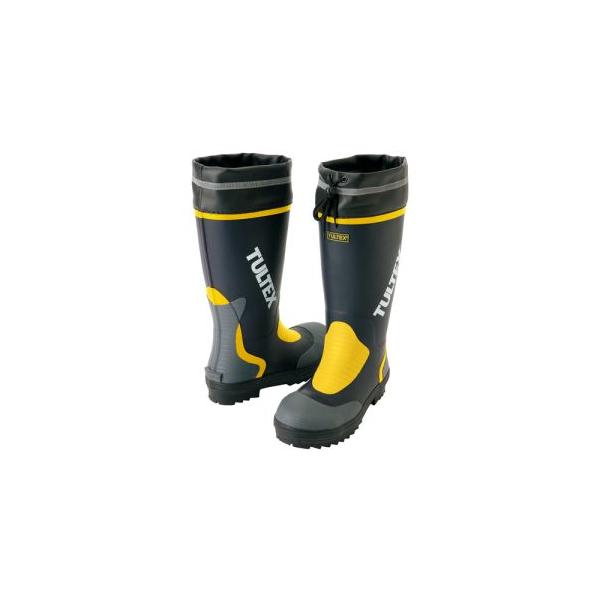 【取寄品 出荷：約5−9日 土日祝除く】吸汗性ドライ裏地仕様の鋼製先芯入り長靴です。