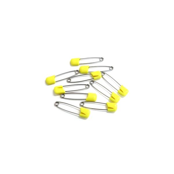 【取寄品 出荷：約5−9日 土日祝除く】■サイズ/全長53mm 幅約12mm■100本入■日本製カギのかかる安全ピンとしてご家庭や学校、ぬいぐるみ留めにも人気のロングセラー商品「クリッピン」・子供も使うピンだから安全を第一に考えた針の太さ・...