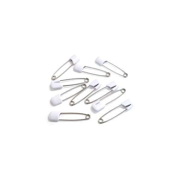 【取寄品 出荷：約5−9日 土日祝除く】■サイズ/全長53mm 幅約12mm■100本入■日本製カギのかかる安全ピンとしてご家庭や学校、ぬいぐるみ留めにも人気のロングセラー商品「クリッピン」・子供も使うピンだから安全を第一に考えた針の太さ・...