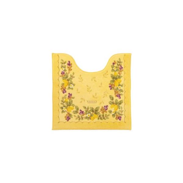 【取寄品 出荷：約7−11日 土日祝除く】オカ プロヴァンスシエル トイレマット 58×60cm イエロー
