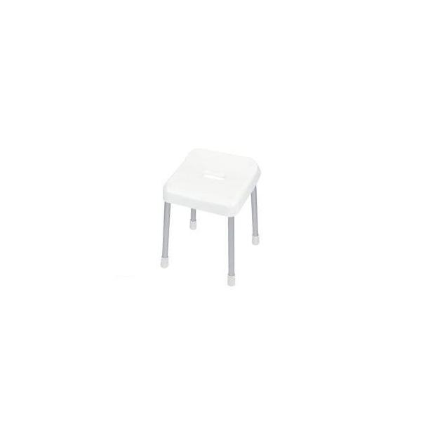 【取寄品 出荷：約5−9日 土日祝除く】カウンターに合わせて使いやすい、座面高さ35cmのバススツール。座りやすく、洗いやすいシンプルな形状でお手入れも簡単。床置きのものも取りやすく便利です。通気性が良く、開放感のある4本脚設計。