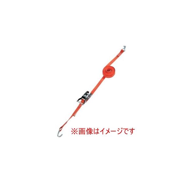 【取寄品 出荷：約2−6日 土日祝除く】ラチェット式（歯車式）で強力タイプのベルト荷締機です。