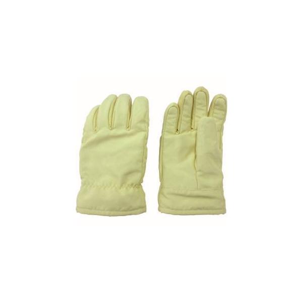 【取寄品 出荷：約2−6日 土日祝除く】アラミド繊維「ケブラー［［Ｒ下］］」を使用し裏地との中間層にアラミド混フェルト、特殊断熱シートを入れた４層構造になった高耐熱手袋です。