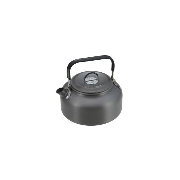 【取寄品 出荷：約5−9日 土日祝除く】熱伝導率の高い軽量アルミ合金製、表面には耐食性の高い硬質アルマイト加工済みのアウトドア用ケトル0.9L付き