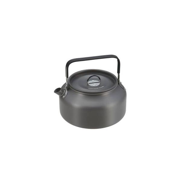 【取寄品 出荷：約5−9日 土日祝除く】熱伝導率の高い軽量アルミ合金製、表面には耐食性の高い硬質アルマイト加工済みのアウトドア用ケトル1.5L付き