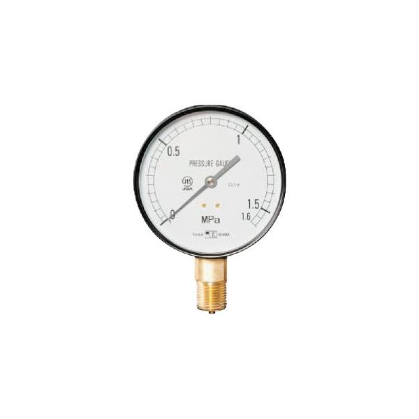 【取寄品 出荷：約5−9日 土日祝除く】JIS B7505ブルドン管圧力計規格に基づいて製作されています。