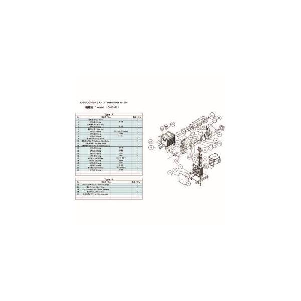 【取寄品 出荷：約2−6日 土日祝除く】油回転真空ポンプのメンテナンスに必要な消耗品を揃えたセットです。