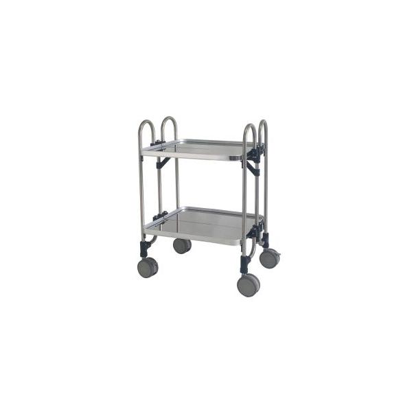 【取寄品 出荷：約2−6日 土日祝除く】トクヤマ アボジワゴン 2段 折りたたみ式 KEAM-2 HAB0902