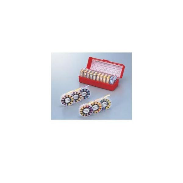 【取寄品 出荷：約3−7日 土日祝除く】【特徴】●2種類の異なった指示薬を分離し、高い精度と正確な読み取りができます。●中央部分は疎水性が強く、試験紙に物理的強度を保持させています。●使いやすいプラスチックディスペンサー入りの個別包装です。