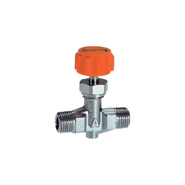 【取寄品 出荷：約3−7日 土日祝除く】ニードルバルブと継手の一体化コンパクトな形状です。