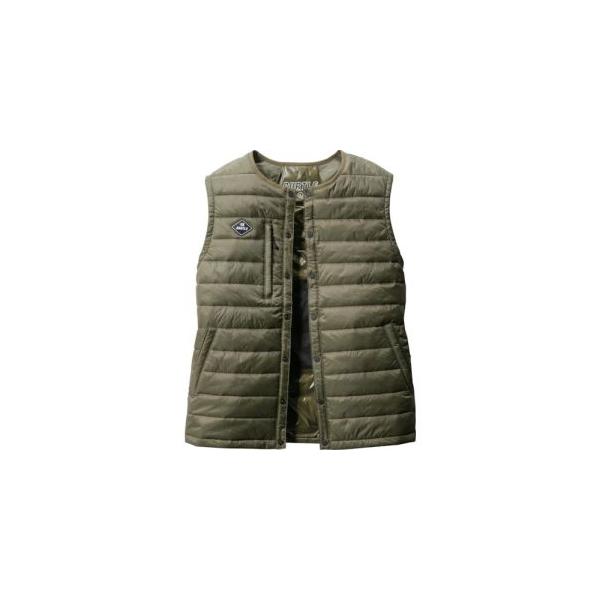 【取寄品 出荷：約3−7日 土日祝除く】軽量で耐久性の高い高密度ナイロンタフタを使用したインナークルーネックベストです。