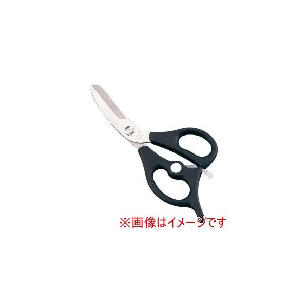 【取寄品 出荷：約4−8日 土日祝除く】【メール便2個まで対象商品】刃先はギザ刃ですので肉切りはもちろん、カツ・ヒレ・天ぷら・細巻きや麺類もしっかりカットできます。キッチンだけでなく、アウトドアにも最適です。携帯するのに便利なケース付。