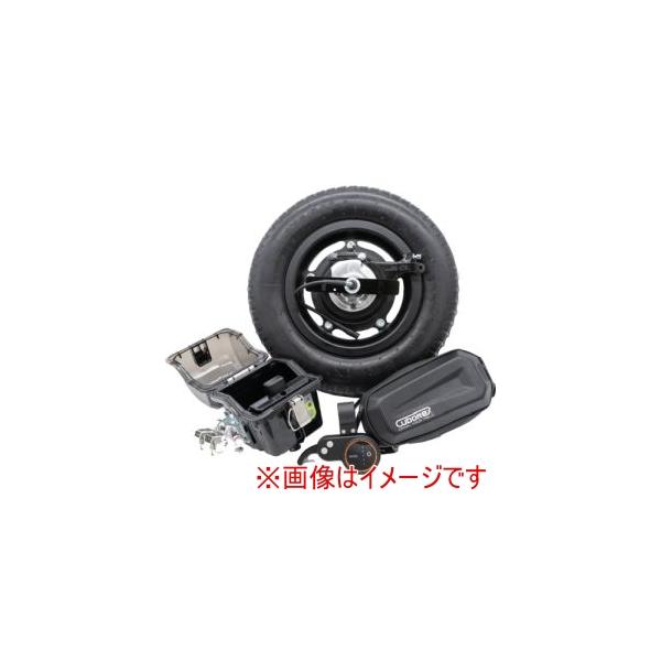 【取寄品 出荷：約2−6日 土日祝除く】E-cat kit2はお手持ちのねこ車（一輪車・手押し車）をだれでもカンタンに電動化できる取付式の電動アシストタイヤキットです。