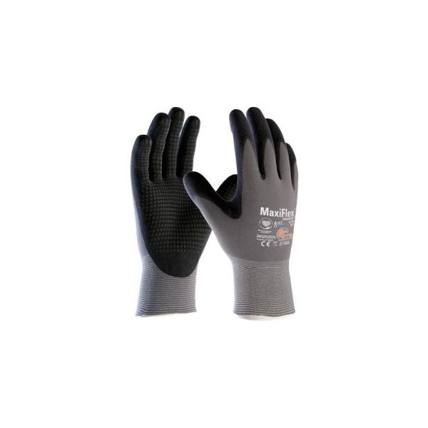 【取寄品 出荷：約2−6日 土日祝除く】滑り止めドット加工により、手袋のコーティング面のクッション性が向上しています。