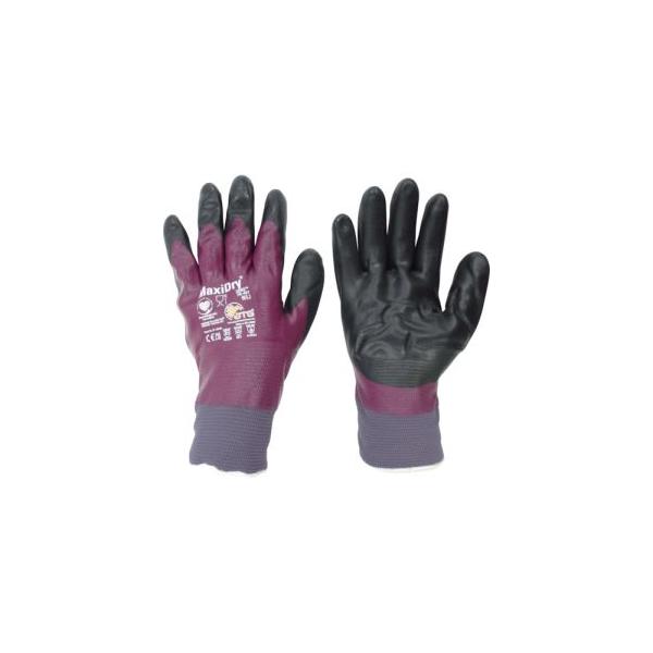 【取寄品 出荷：約2−6日 土日祝除く】マイナス30℃までコーティングの柔軟性を保つよう規格されており、作業中においてはマイナス10℃まで手袋内の防寒性があります。