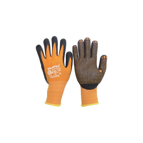 【取寄品 出荷：約2−6日 土日祝除く】特許取得のマイクロ発泡ニトリルコーティングは熱と蒸れを360°全方向から放出し、手の温度を最適に保ちます。