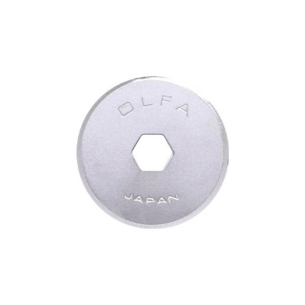 【メール便6個まで対象商品】直径18ミリの円形刃。布・紙をはじめ、薄手のゴムシート、フィルムなどの切りにくい素材も自在にカットできる。2枚入り。材質:ハイカーボンステンレス鋼刃厚:0.3mm適合本体：ホビーロータリーミシン目ロータリーロータ...